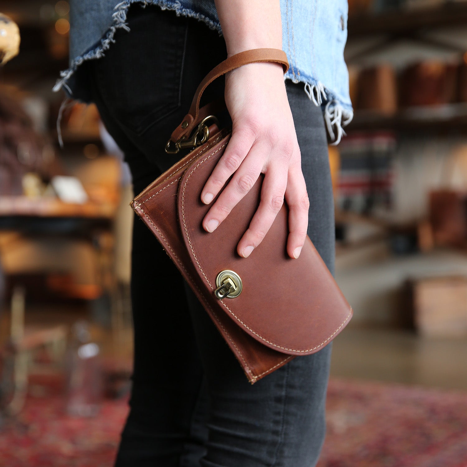 The Betty Jean Women’s Fine Leather Envelope Clutch Pocketbook Wallet ...