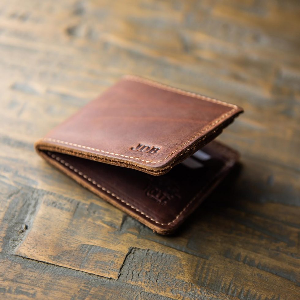 Personalized Mens Bifold Wallet - The Big Dixie Leather Bifold Wallet ...