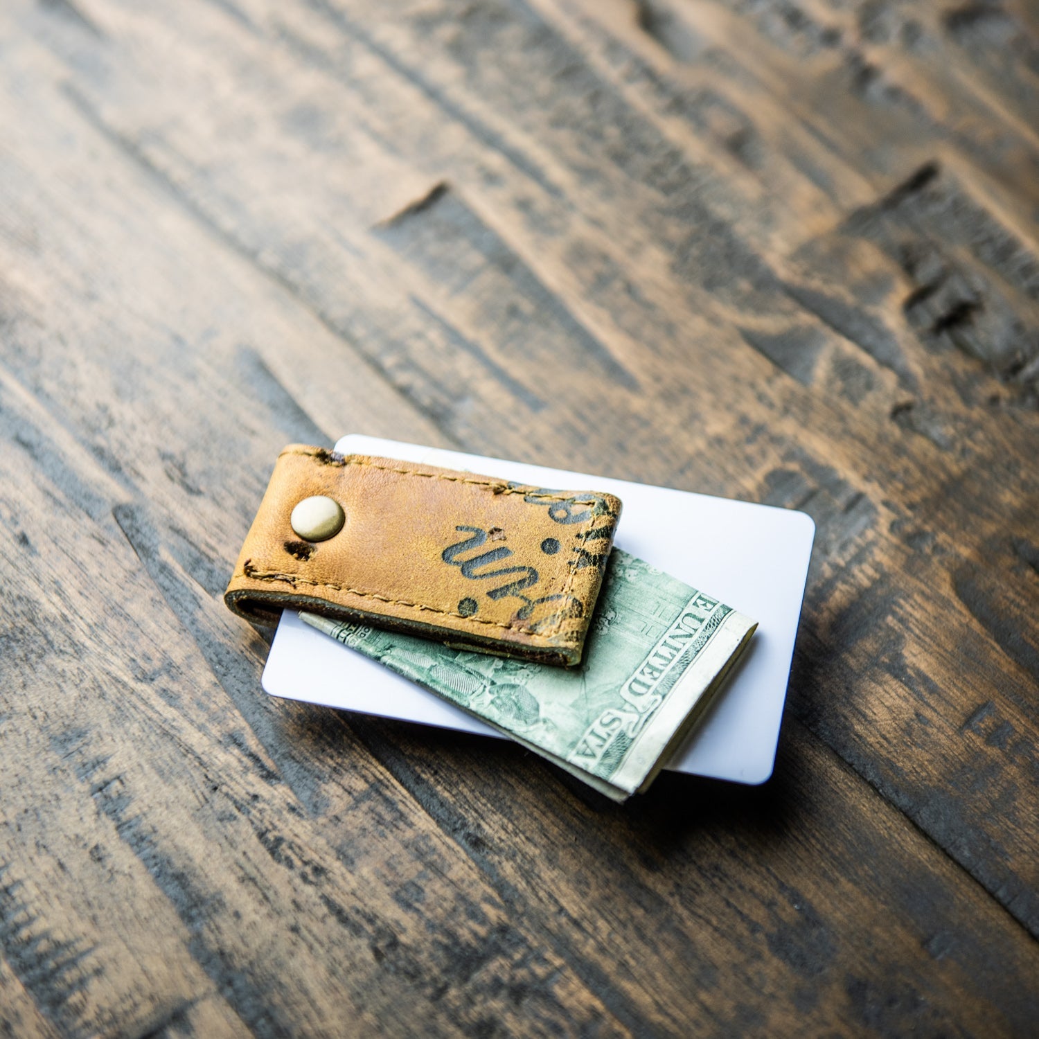 The King of Swing ~ Vintage Baseball Glove Money Clip - Holtz Leather